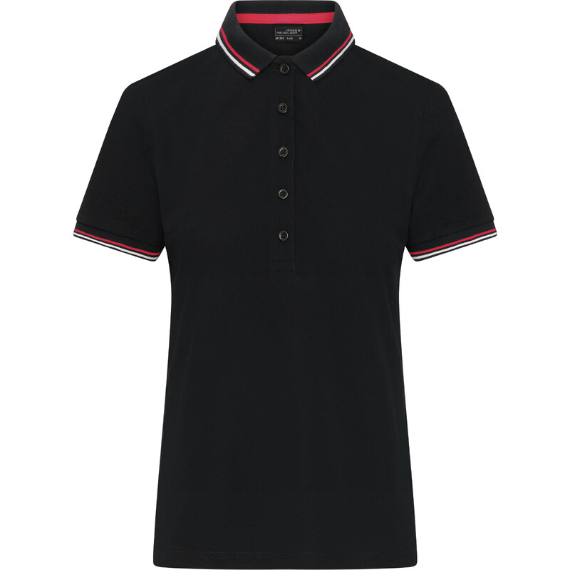 James & Nicholson Dámské těžké piqué polo s kontrastními proužky - GLAMI.cz