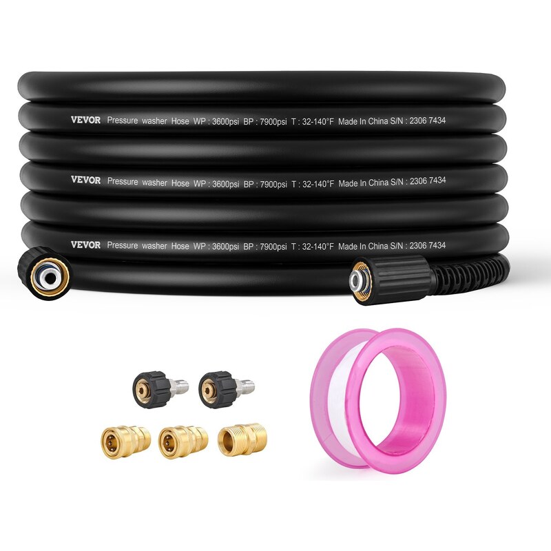 VEVOR Hadice tlakové myčky 15 m pro většinu značkových tlakových myček ...