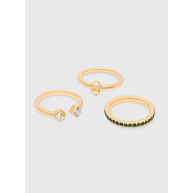 Prstýnky Kurt Geiger London EAGLE TRIPLE STACK RING 3-pack 2916961429 - GLAMI.cz