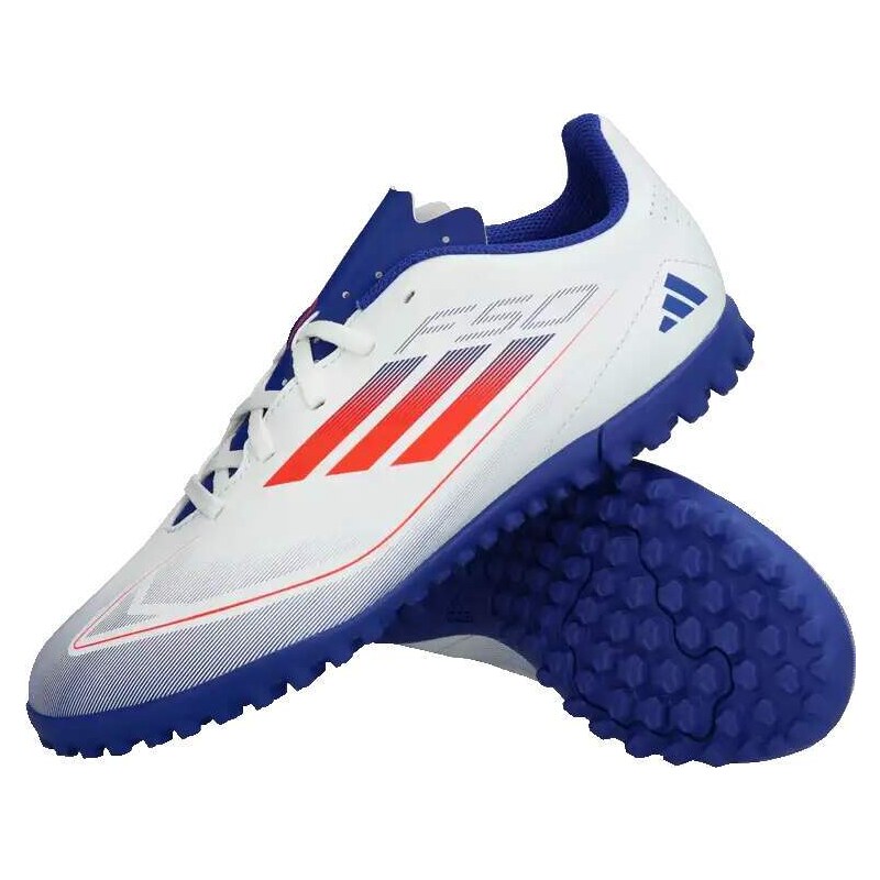Dětské kopačky turfy Adidas F50 Club TF bílo-modré - GLAMI.cz