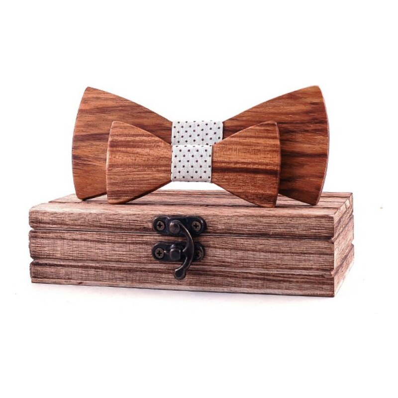 dreveny-motylek.com Set dvou dřevěných motýlků pro dospělého a dítě ...