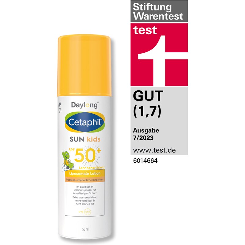 GALDERMA DAYLONG CETAPHIL SUN KIDS LIPOSOMAL LOTION SPF 50 150 ML ...