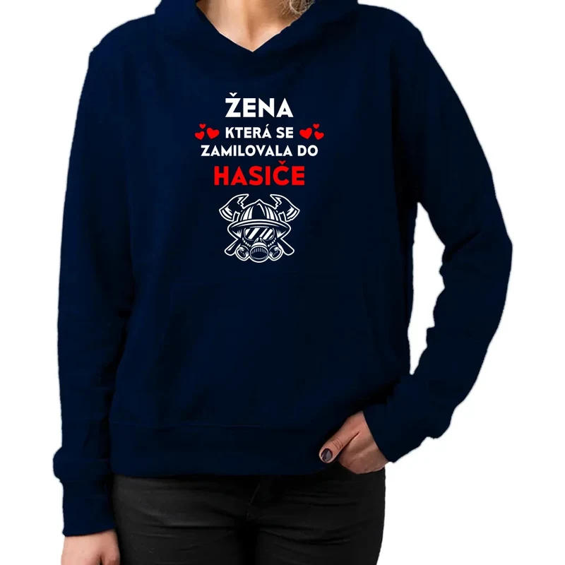 Garibald Žena, která se zamilovala do hasiče - dámská mikina s potiskem ...