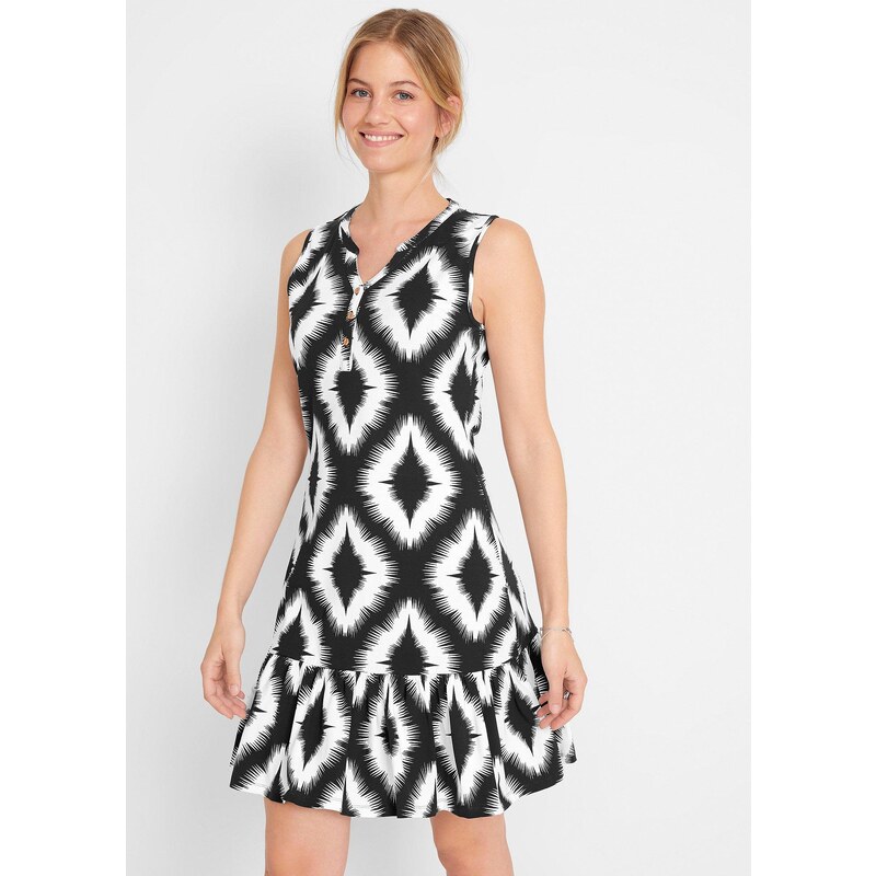 bonprix Žerzejové šaty Černá - GLAMI.cz