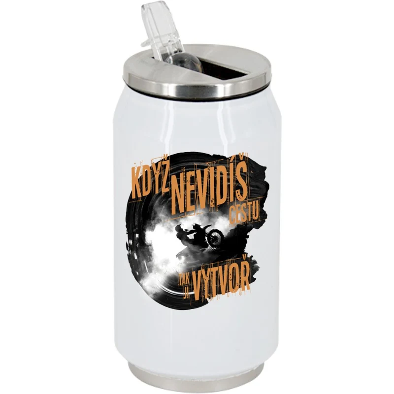 123triko.cz Když nevidíš cestu, tak si ji vytvoř, ENDURO, V4 - Bílá ...