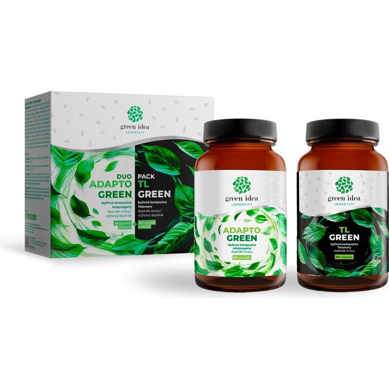 Green Idea TOPVET premium GREEN IDEA Bylinná směs s adaptogeny LONGEVITY Duopack - GLAMI.cz