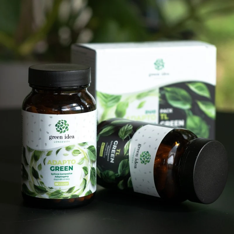Green Idea TOPVET premium GREEN IDEA Bylinná směs s adaptogeny LONGEVITY Duopack - GLAMI.cz