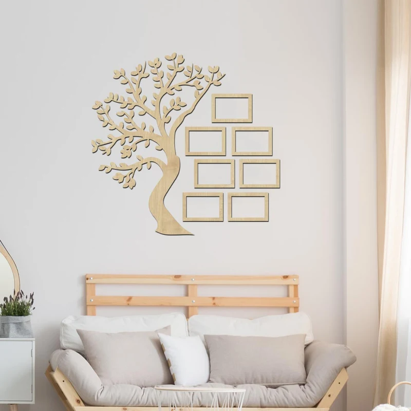 dřevo života Rodostrom 7 fotorámečků - GLAMI.cz