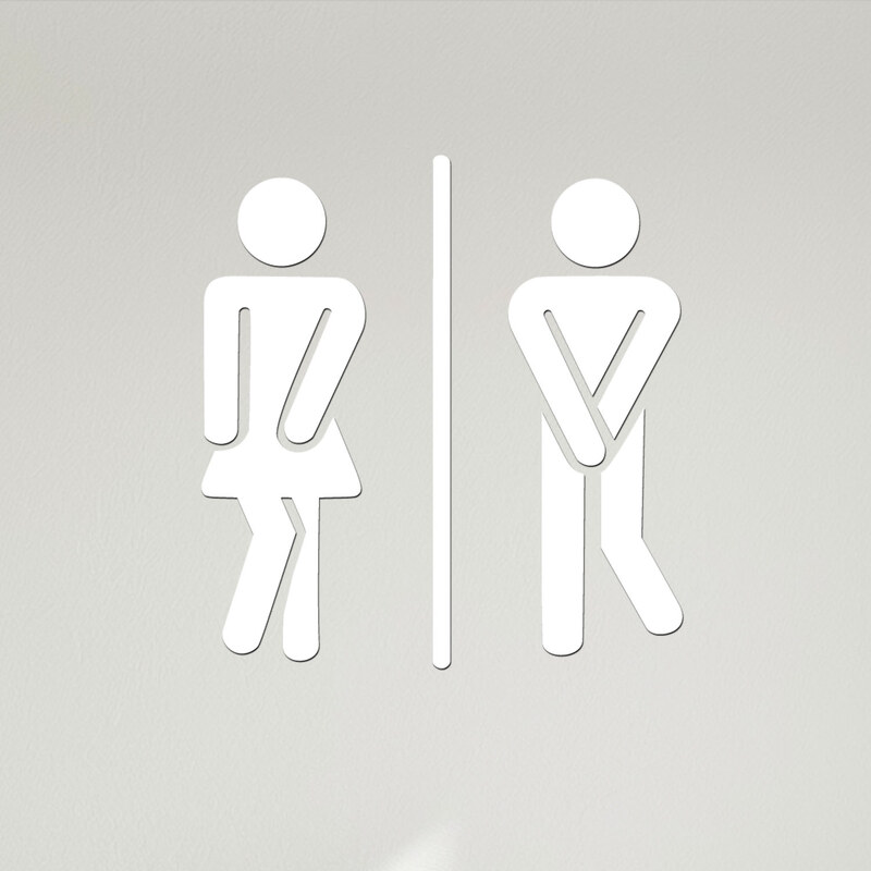 dřevo života Dřevěná samolepka označení WC - Nutné - GLAMI.cz