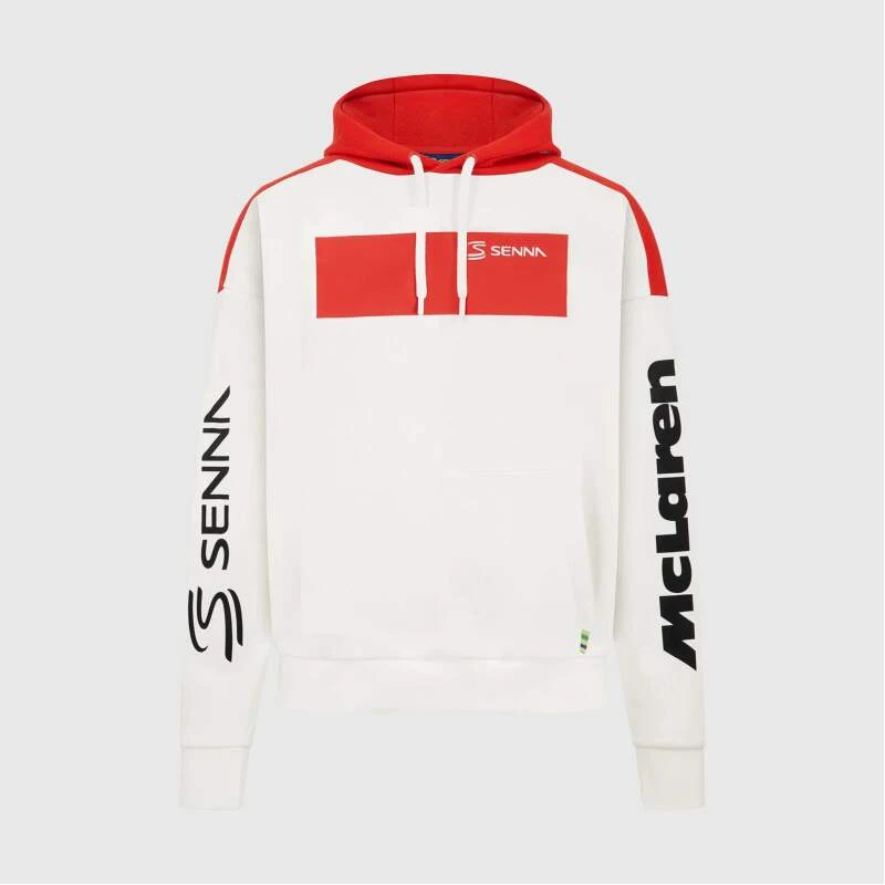 F1 official merchandise Mikina McLaren F1 Legend s motivem Ayrtona ...