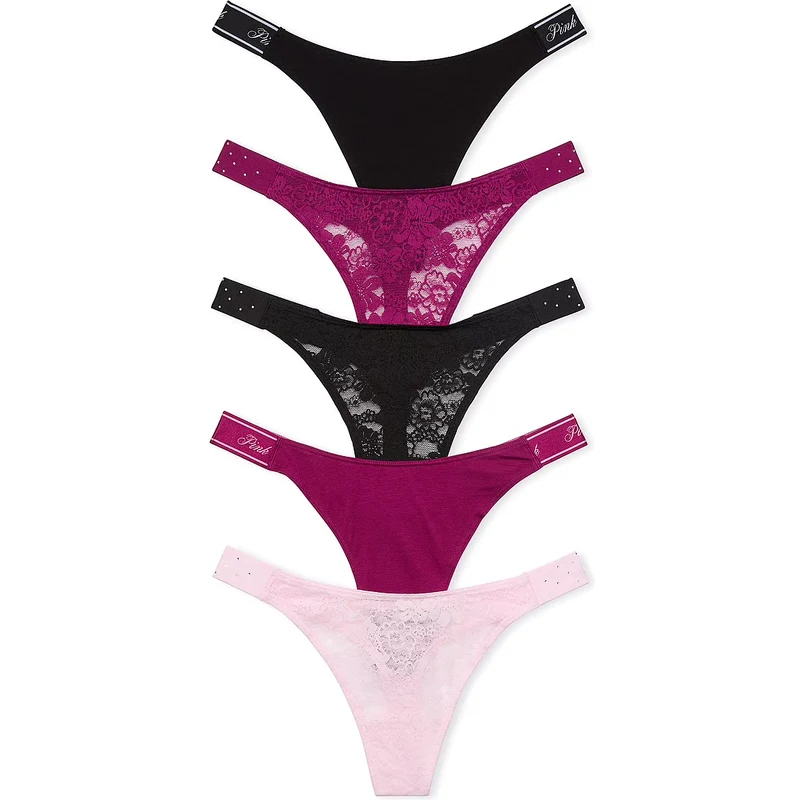 Victoria's Secret & PINK PINK Victoria's Secret tanga krajka-bavlna ...