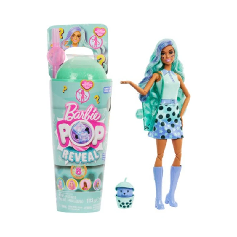 Mattel BRB POP REVEAL BARBIE BUBBLE TEA - ZELENÝ ČAJ - GLAMI.cz