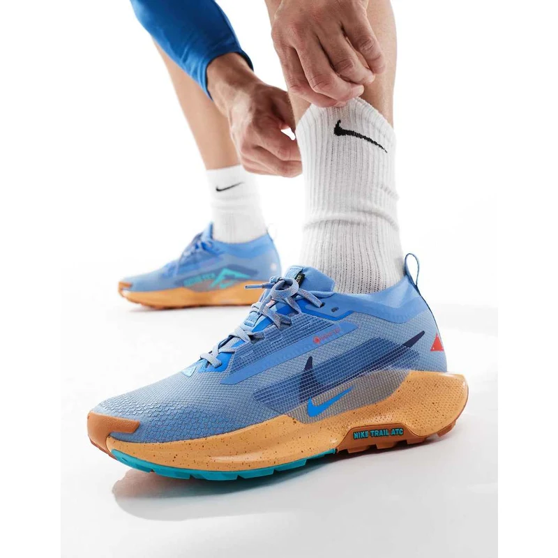 Nike Running ReactX Pegasus Trail 5 Gore-TEX trainers in blue - GLAMI.cz