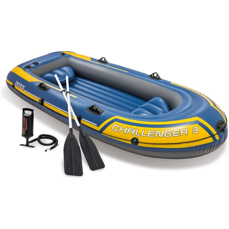INTEX Člun pro 3 osoby Challenger 3 set s pumpou a vesly - GLAMI.cz