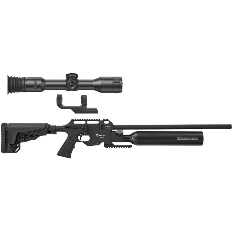 Kuzey Arms Výhodný set PCP vzduchovka Kuzey TX2 5,5mm a puškohled NV Hikmicro Alpex 4K Lite ...