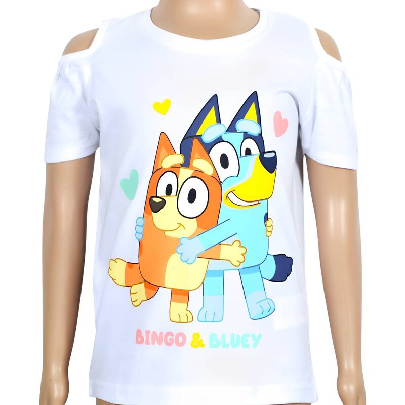Bluey tričko bílé BLUEY & BINGO BL 52 02 067 - GLAMI.cz