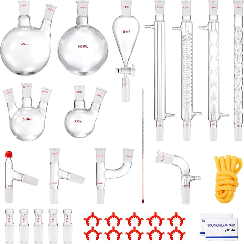 VEVOR Laboratorní destilační sada, 3,3" Boro laboratorní destilační ...