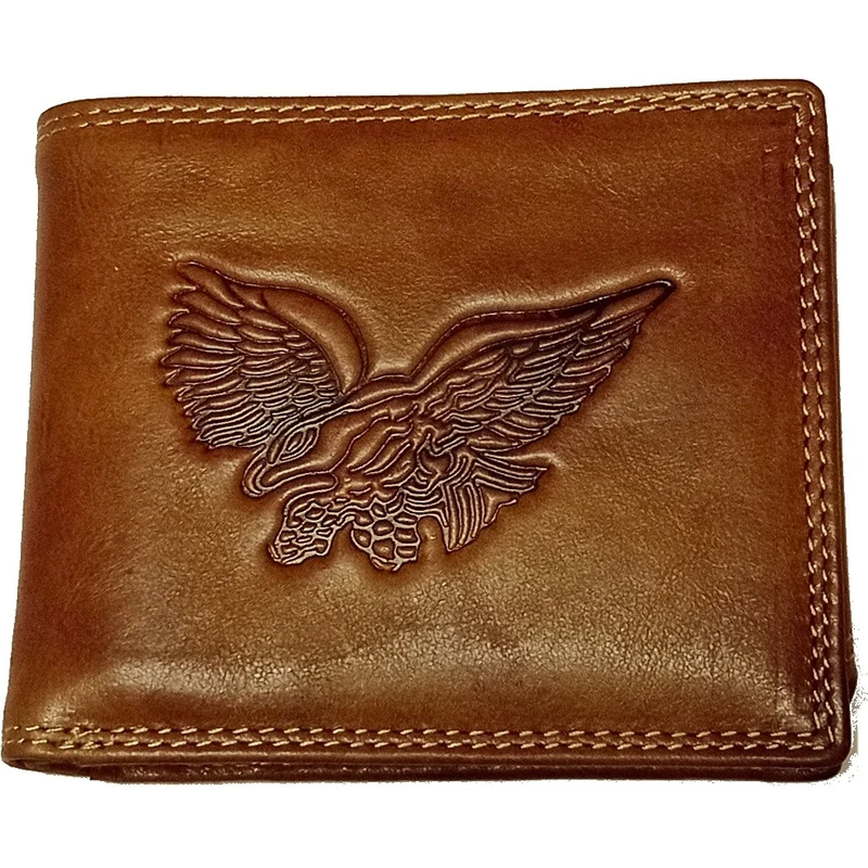 Sendi Design 104W/Eagle pánská kožená peněženka tan - GLAMI.cz