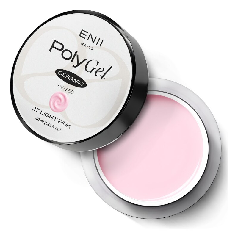 ENII NAILS Polygel Ceramic 27 Light Pink - polygel v kelímku, 40 ml ...