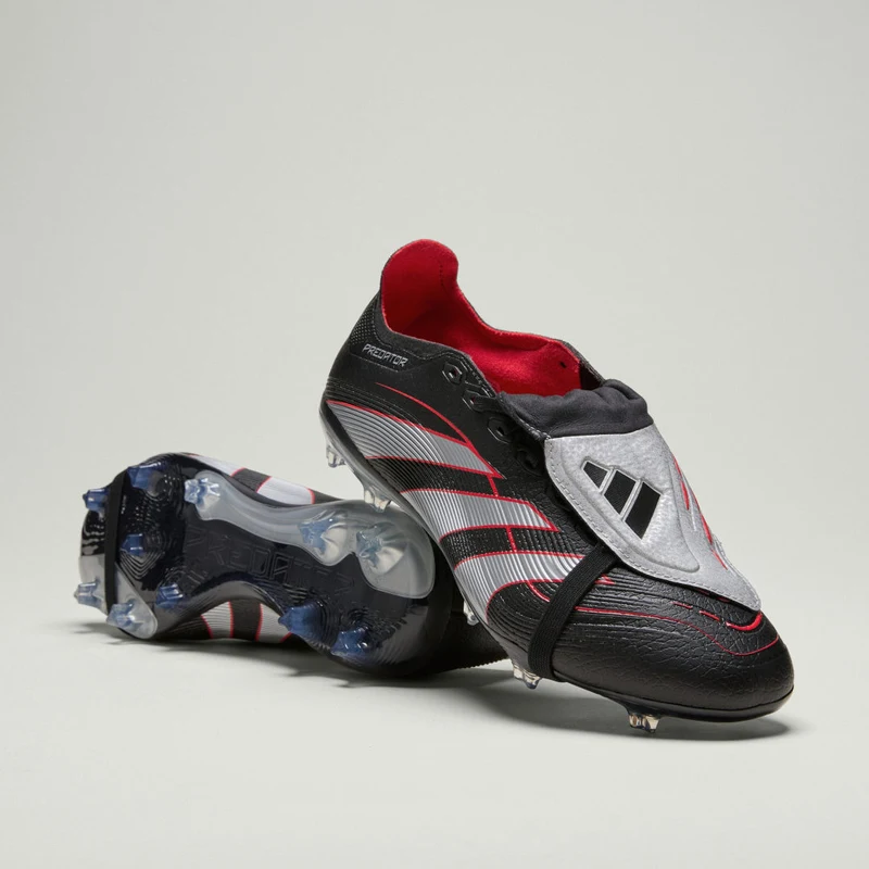 Adidas Kopačky Predator Obsidian Strike Fold-Over Tongue Firm Ground ...
