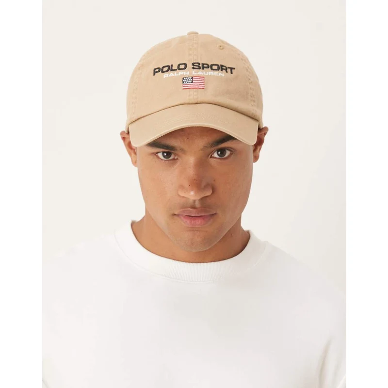 Polo Ralph Lauren Sport capsule unisex flag logo twill baseball cap in ...