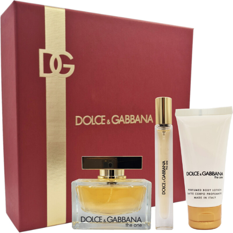 Dolce & Gabbana The One Gift Set EdP 75 ml + body lotion 50 ml + EdP 10 ...