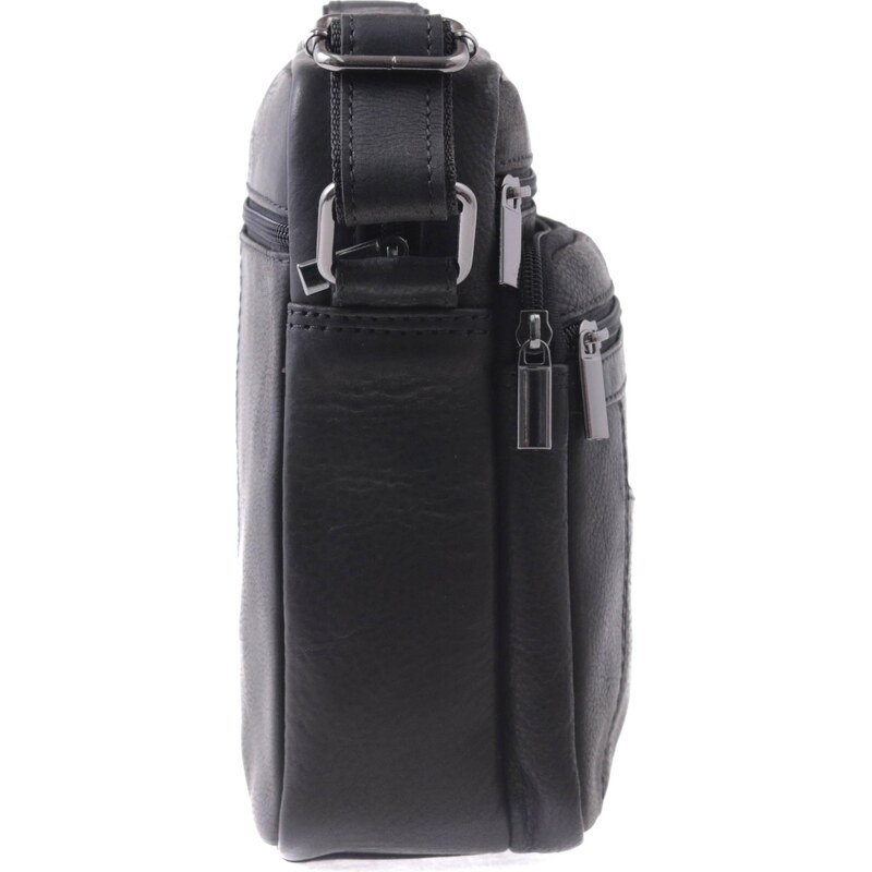 Sendi Design Pánská kožená taška přes rameno Sendi ASEN černá - GLAMI.cz