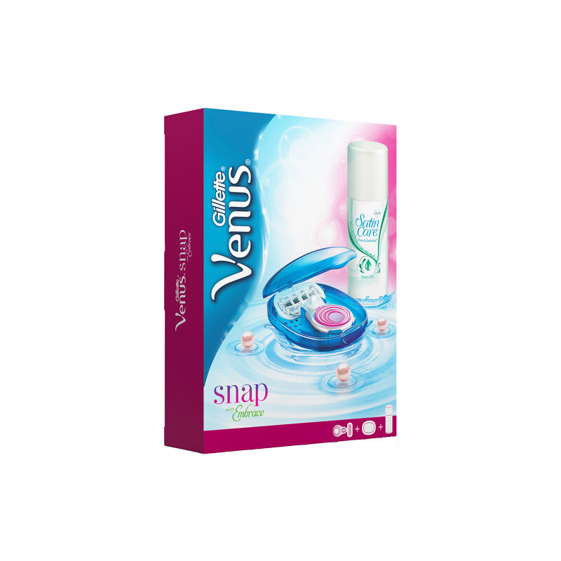 Gillette Dárková sada pro ženy Venus Snap With Embrace + Gel na holení ...